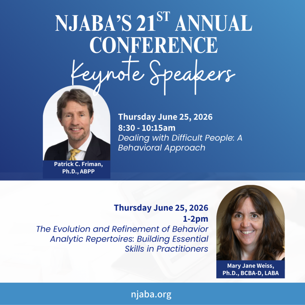 NJ Association for Behavior Analysis | Conferences